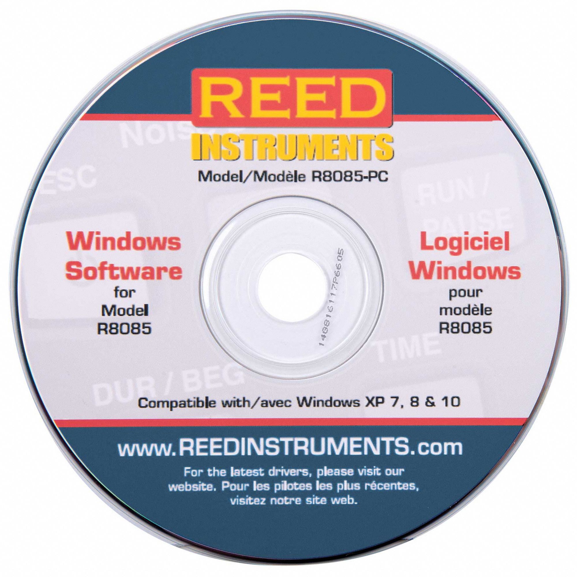 REED INSTRUMENTS, PC Software, R8085-PC, Software - 798FR6|R8085-PC ...