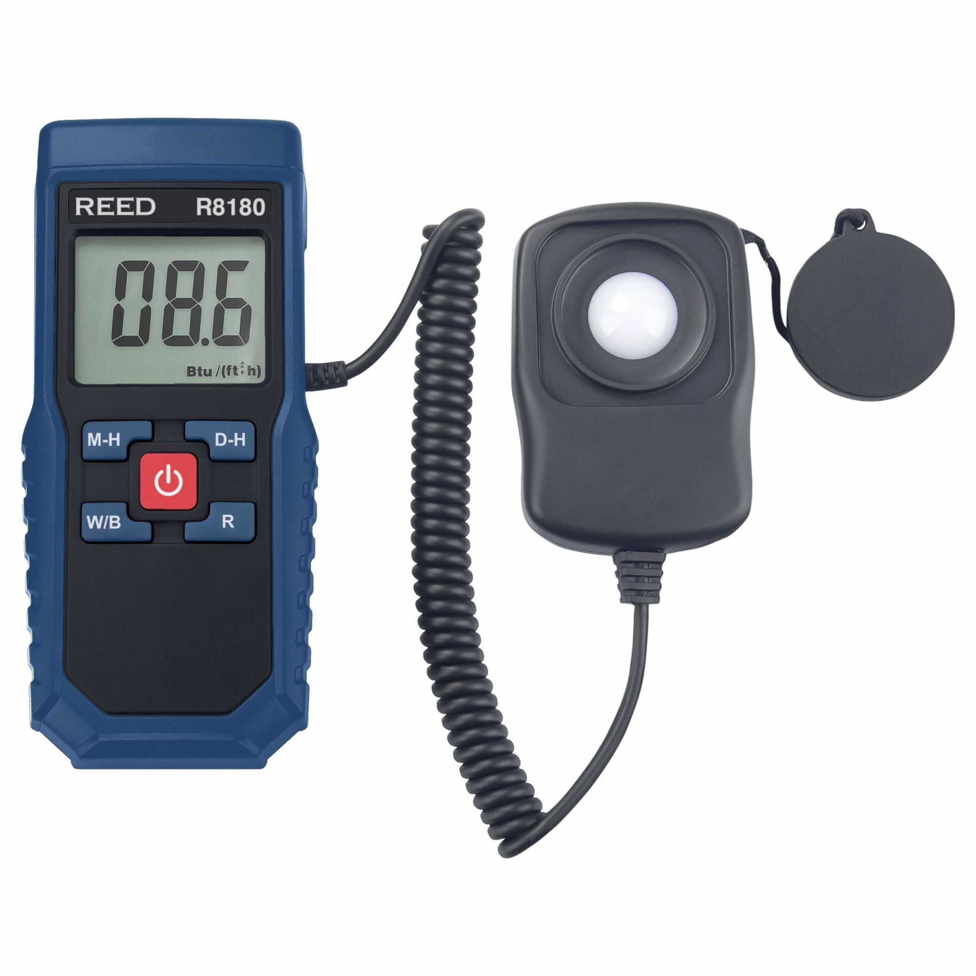 REED INSTRUMENTS, Carrying Case/Sensor Cap/Solar Power Meter, LCD ...