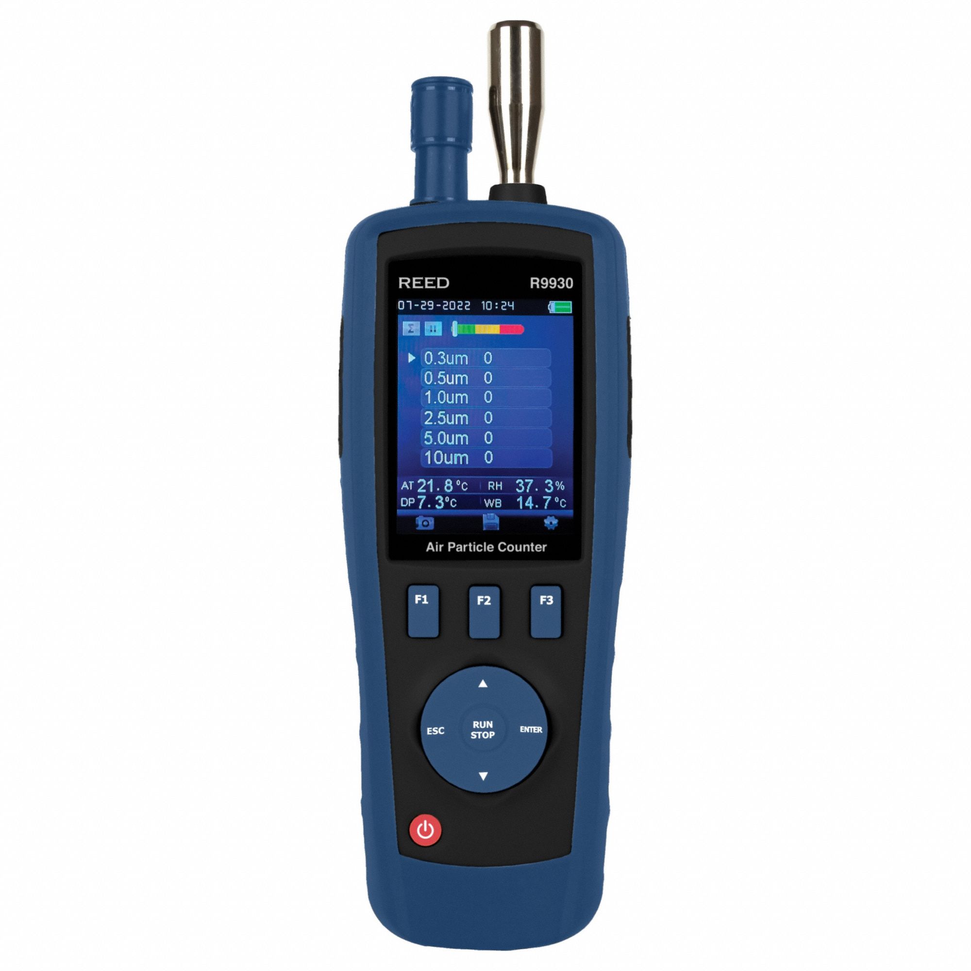 REED INSTRUMENTS, Traceable with data, 6 Channels, Particle Counter ...