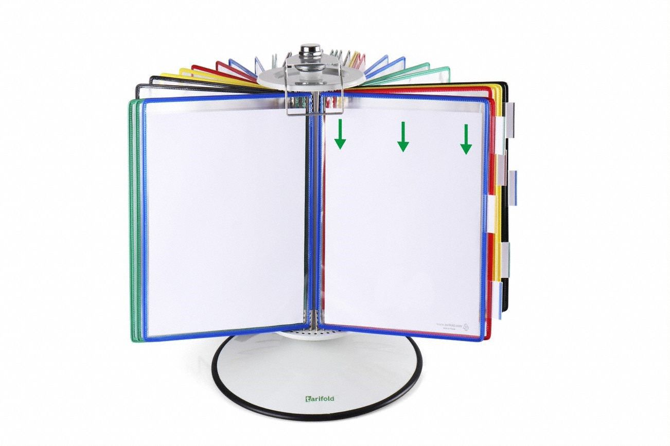 TARIFOLD, Desktop Mount, 18 1/8 in Ht, Document Display Kit - 60WC65 ...