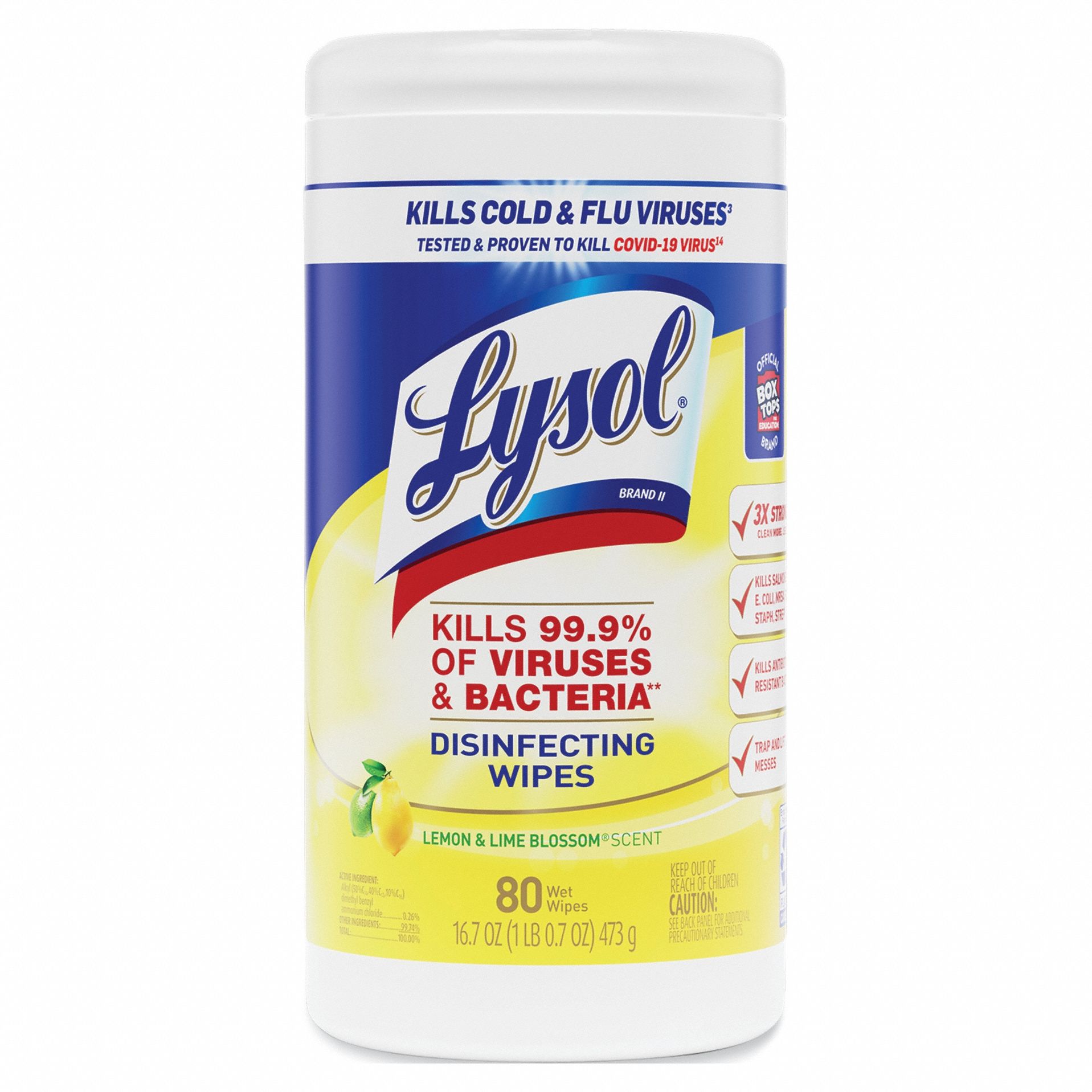 LYSOL, Canister, 80 ct Container Size, Disinfecting Wipes - 1XEH7|REC ...