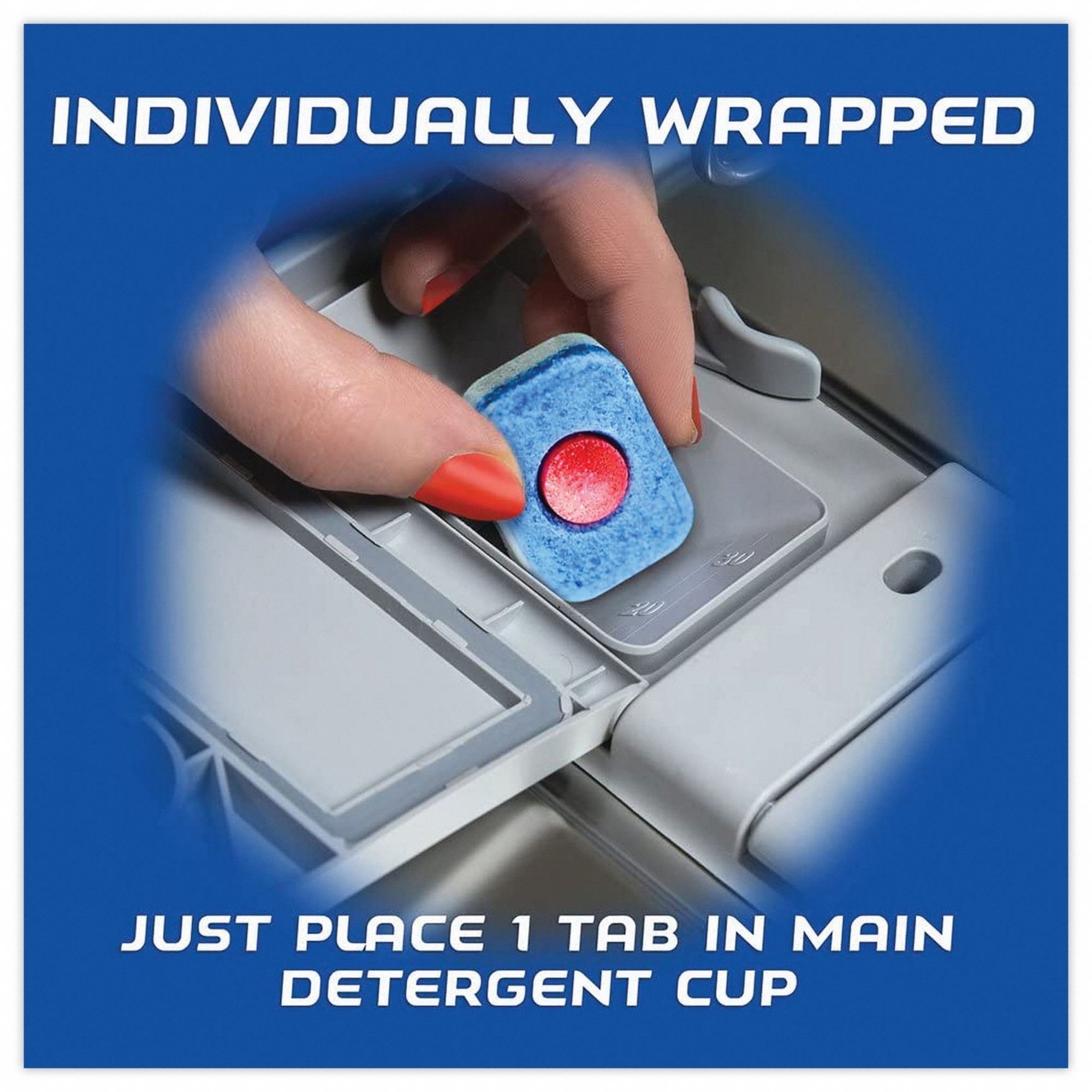 FINISH Dishwasher Detergent: Pacs, Box, 94 ct, Fresh, 4 PK - 794KD9 ...