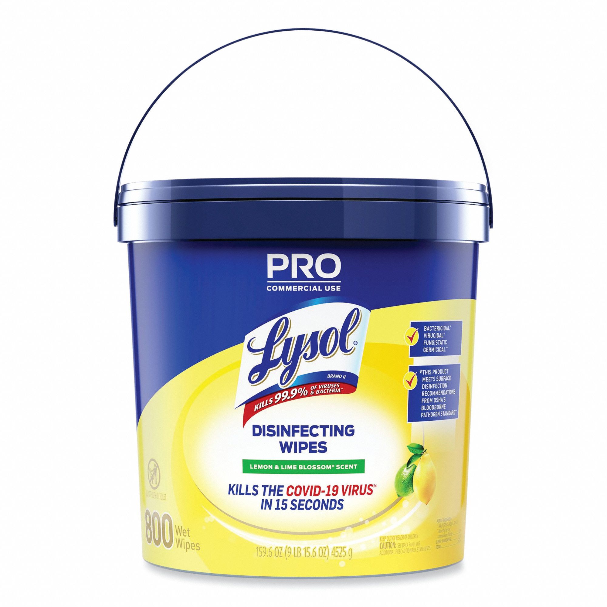 LYSOL, Bucket, Ready to Use, Disinfecting Wipes - 796AM9|19200-99856 ...