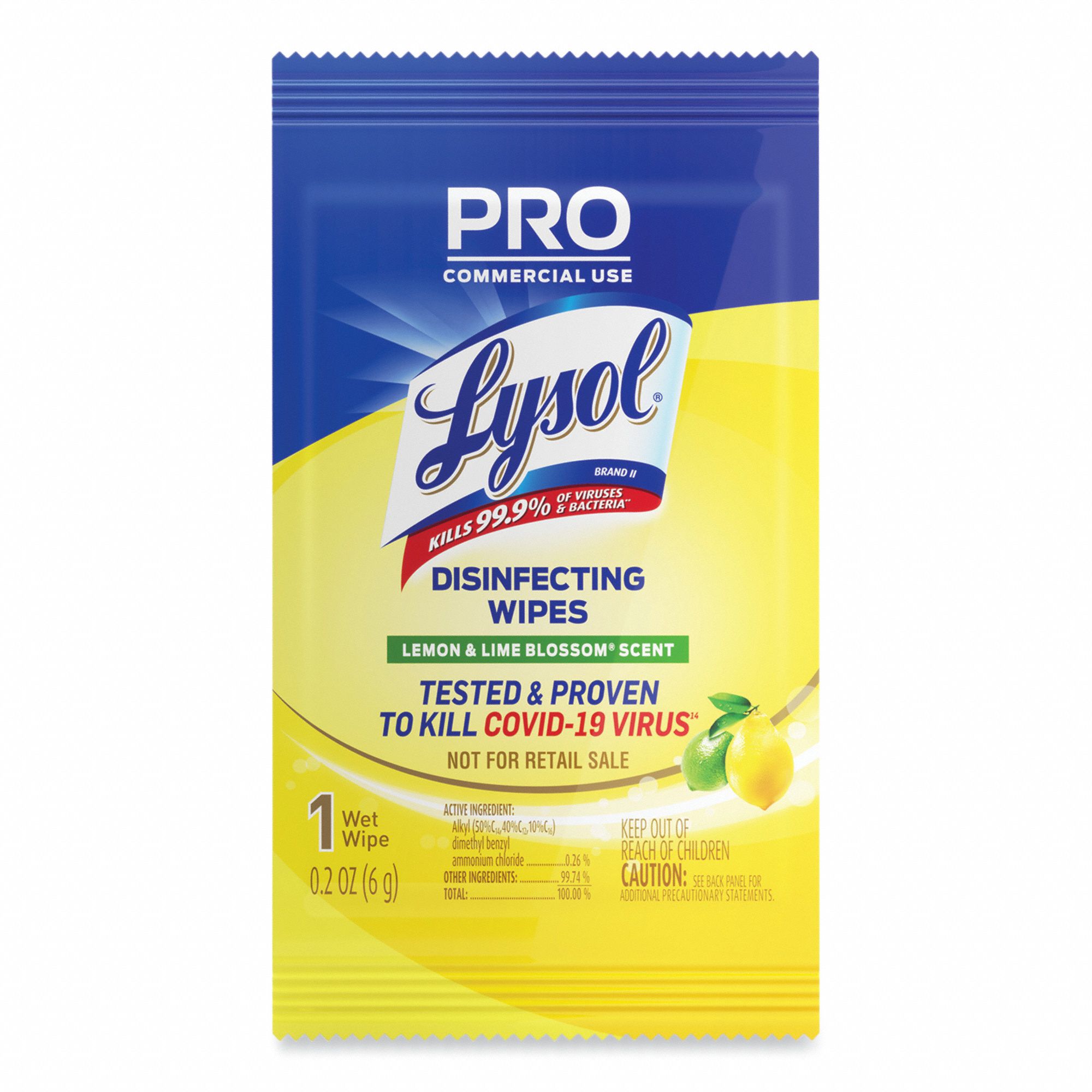 LYSOL, Packet, 300 ct Container Size, Disinfecting Wipes - 796AM8|19200 ...