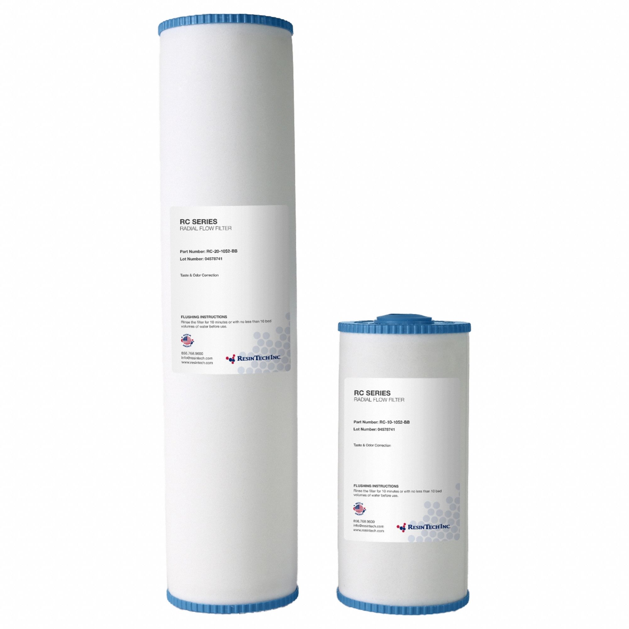 RESINTECH, Ions, 3.8 lpm Flow Rate, Carbon Cartridge - 44C698|RC-10 ...