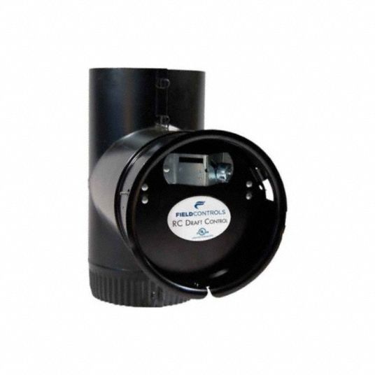 Natural Gas and Oil, For 5 in_6 in_7 in Duct Dia, 5-7"dia 6.6"H SS Barometric Draft Cntrl ...