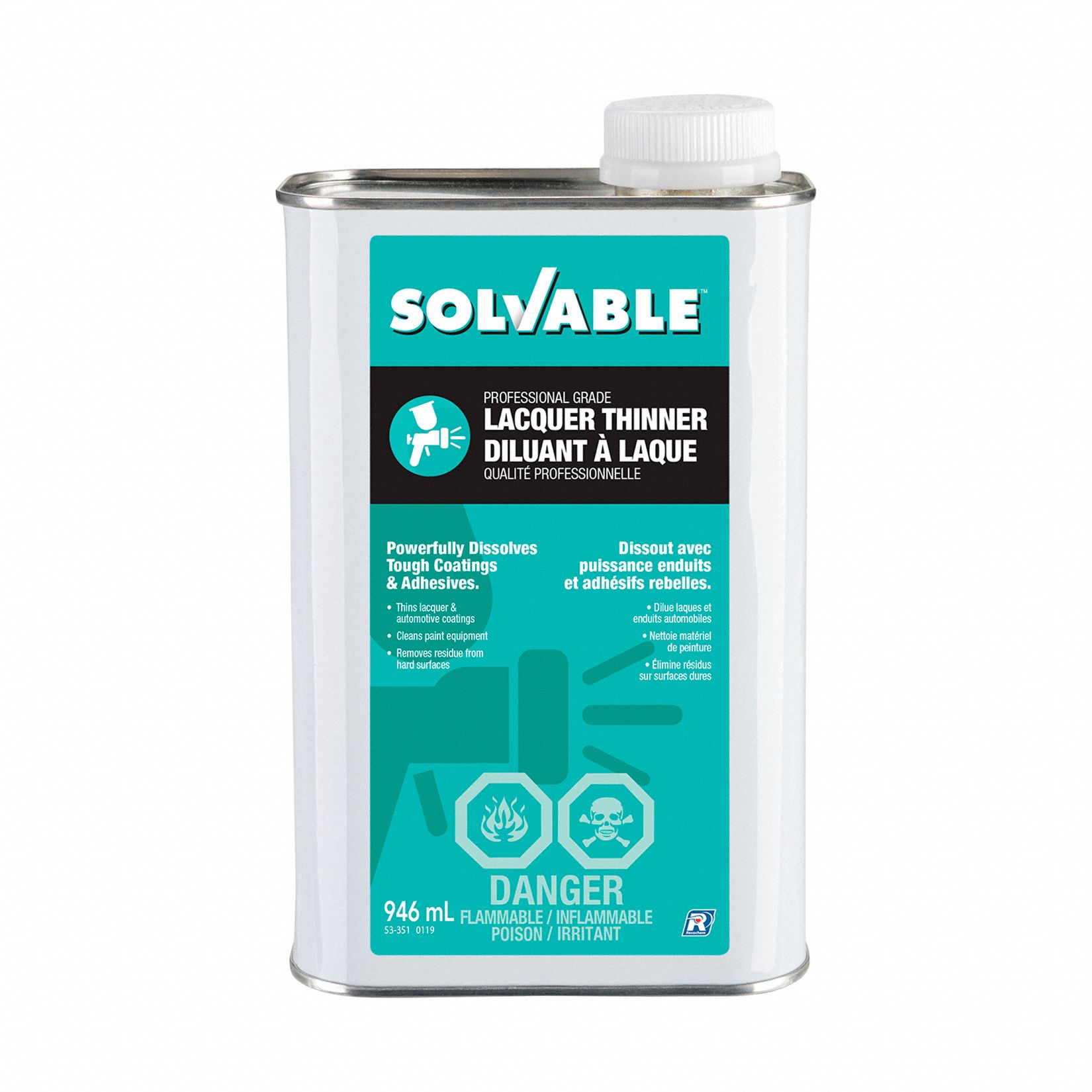 SOLVABLE THINNER,CLEANER,964 ML - Paint Removers - RCD53-351 | 53-351 ...
