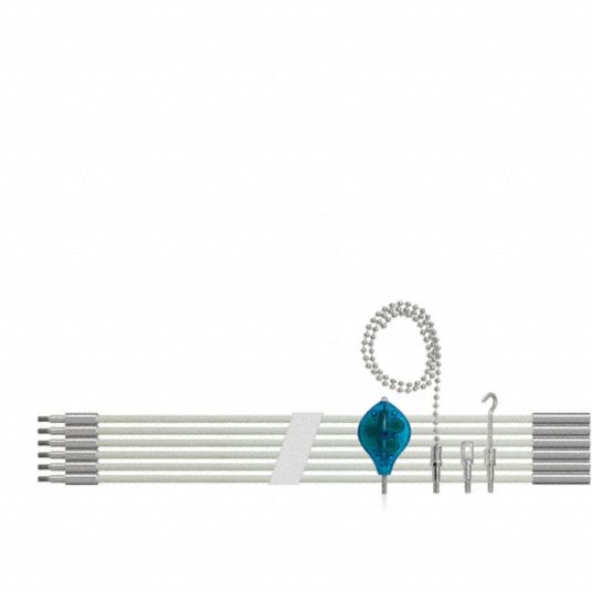 JONARD TOOLS, (6) 5 ft Glow Rods/Ball Chain/Eyelet/Hook/RDG-FLW ...