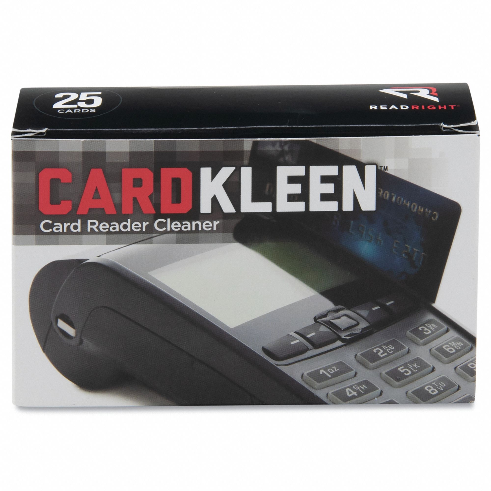 READ RIGHT, 5 x 5 in Sheet Size, Unscented, Card Reader Cleaner ...