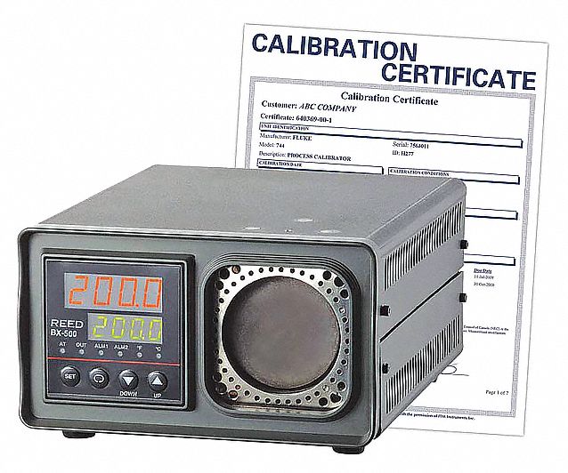 REED PORTABLE INFRARED CALIBRATOR W CORD & CERTIFICATE, 1 YEAR WARRANTY ...
