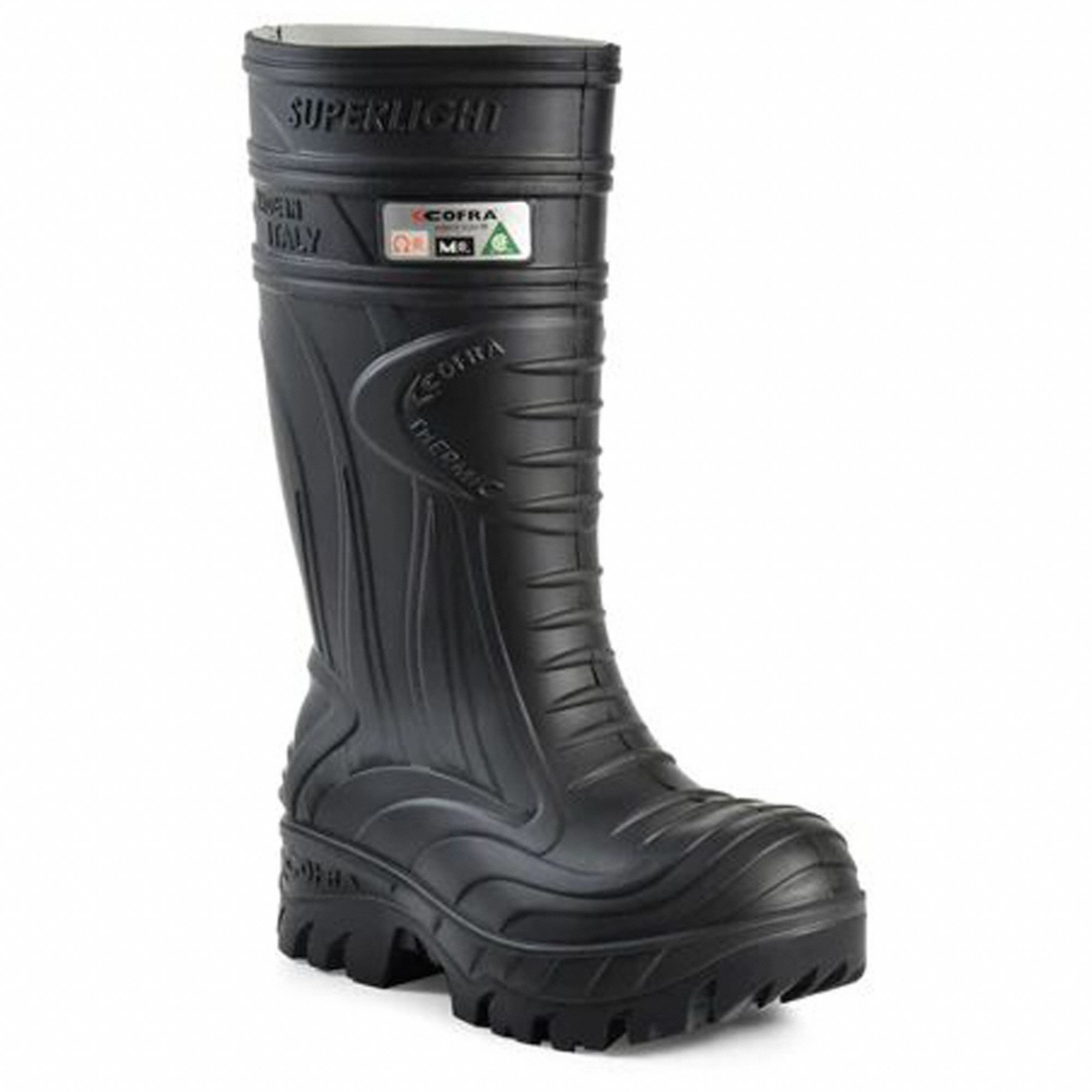 COFRA MEN'S WORK BOOTS, SIZE 7, POLYURETHANE, BLACK, 15½ IN H, CSA ...