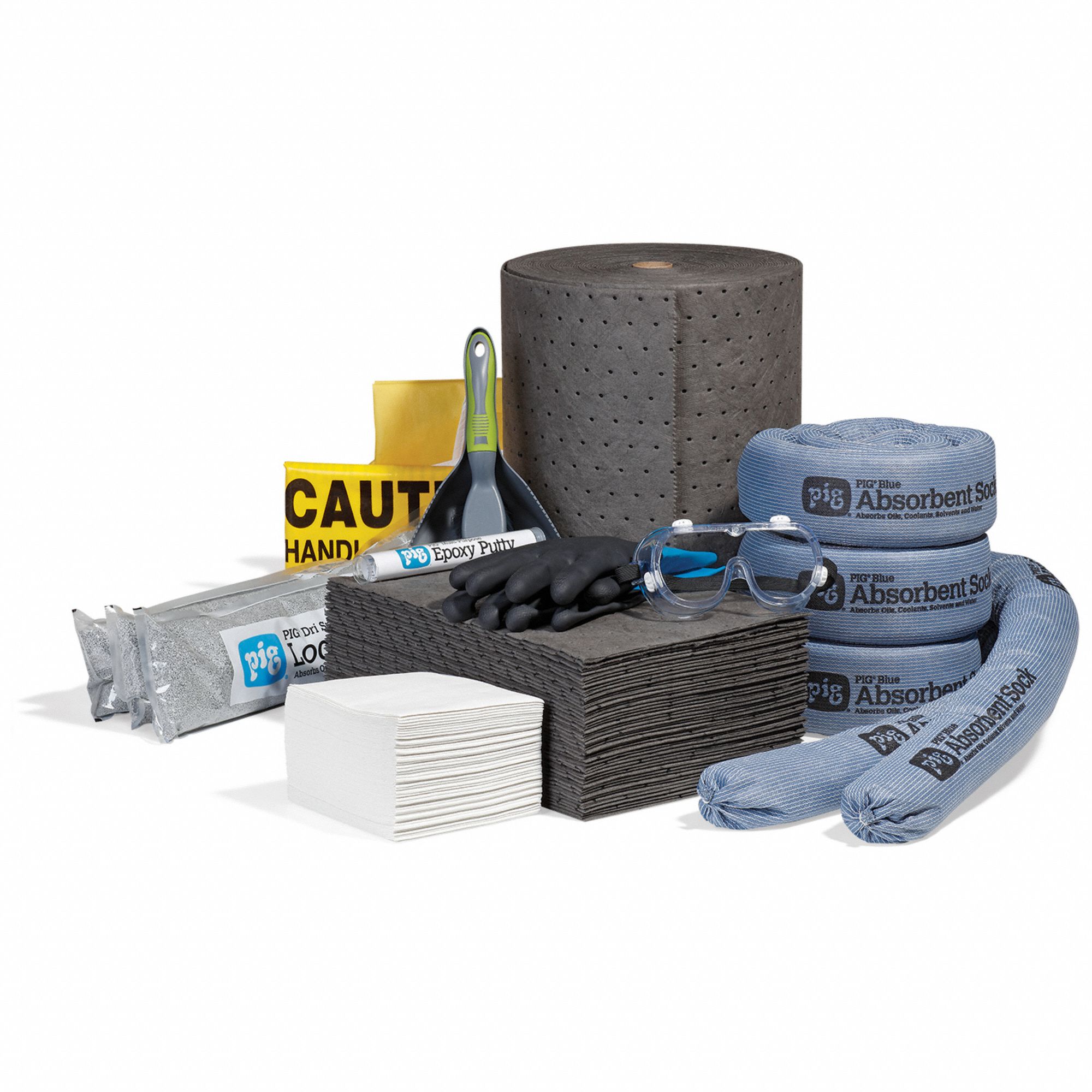 PIG, 20 gal Volume Absorbed Per Kit, 20 gal Box, Spill Kit Refill ...