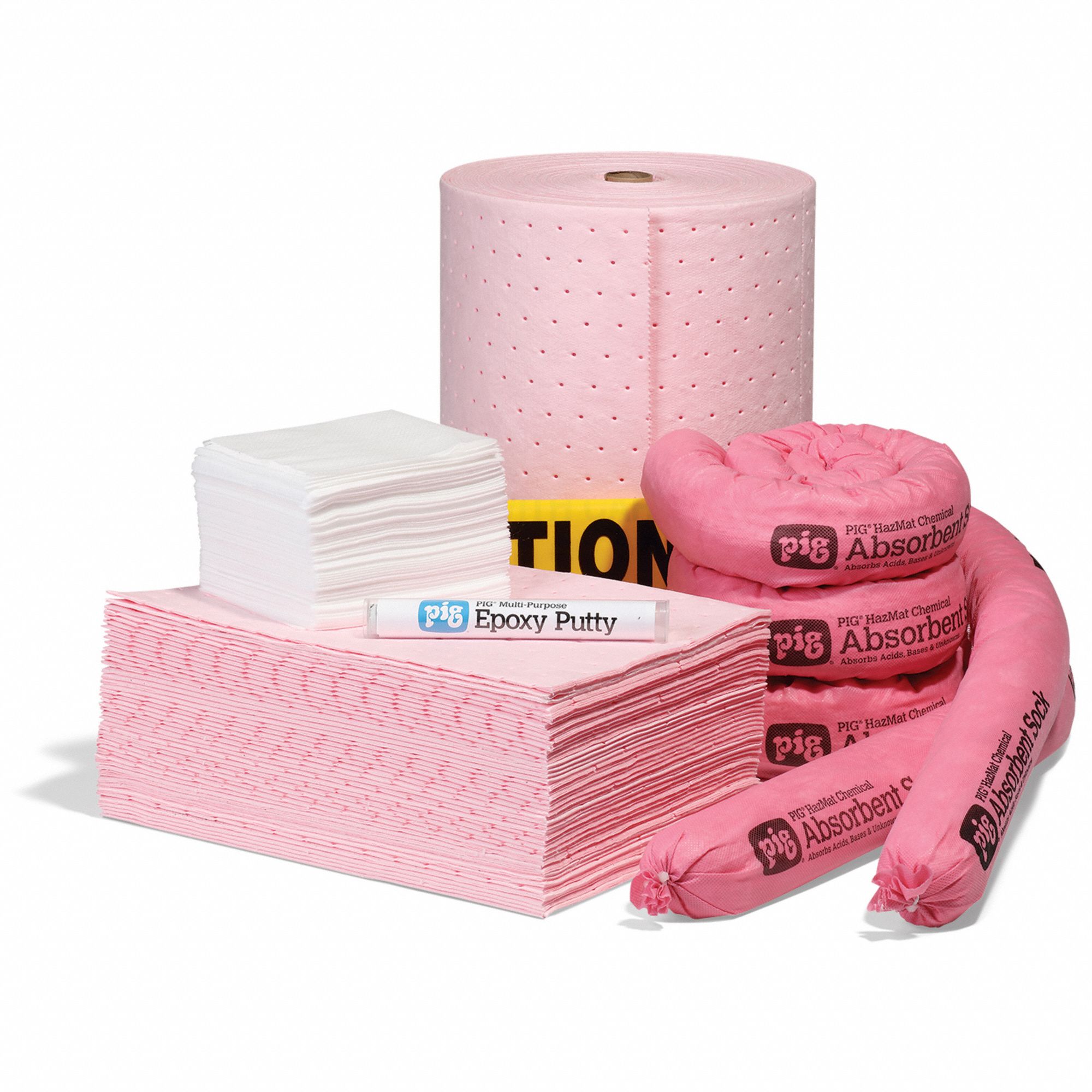 PIG, 20 gal Container Capacity, Box, Spill Kit Refill - 796JA8|RFL3401 ...