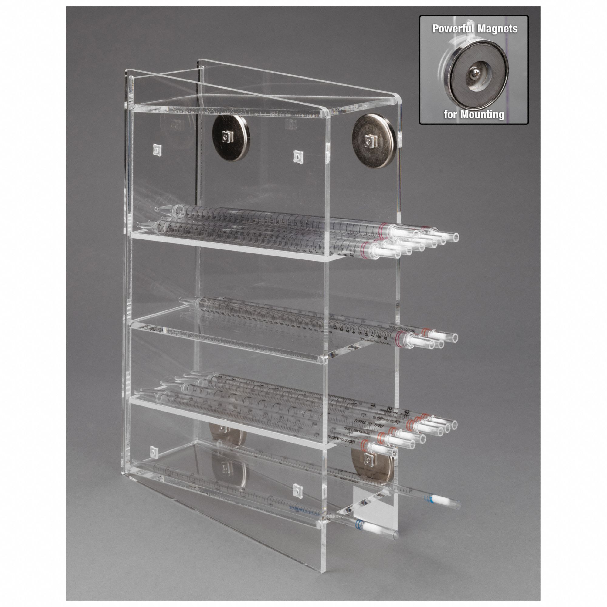 4 in Overall Wd, 16 in Overall Ht, Serological Pipette Holder - 798L81 ...