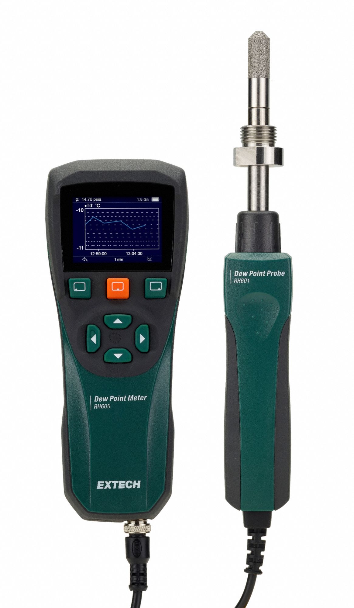 Dewpoint Meter, -40 to 86F, LCD - Grainger