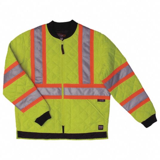 TOUGH DUCK, ANSI Class 3, M, High Visibility Jacket - 36G419|S43211 ...