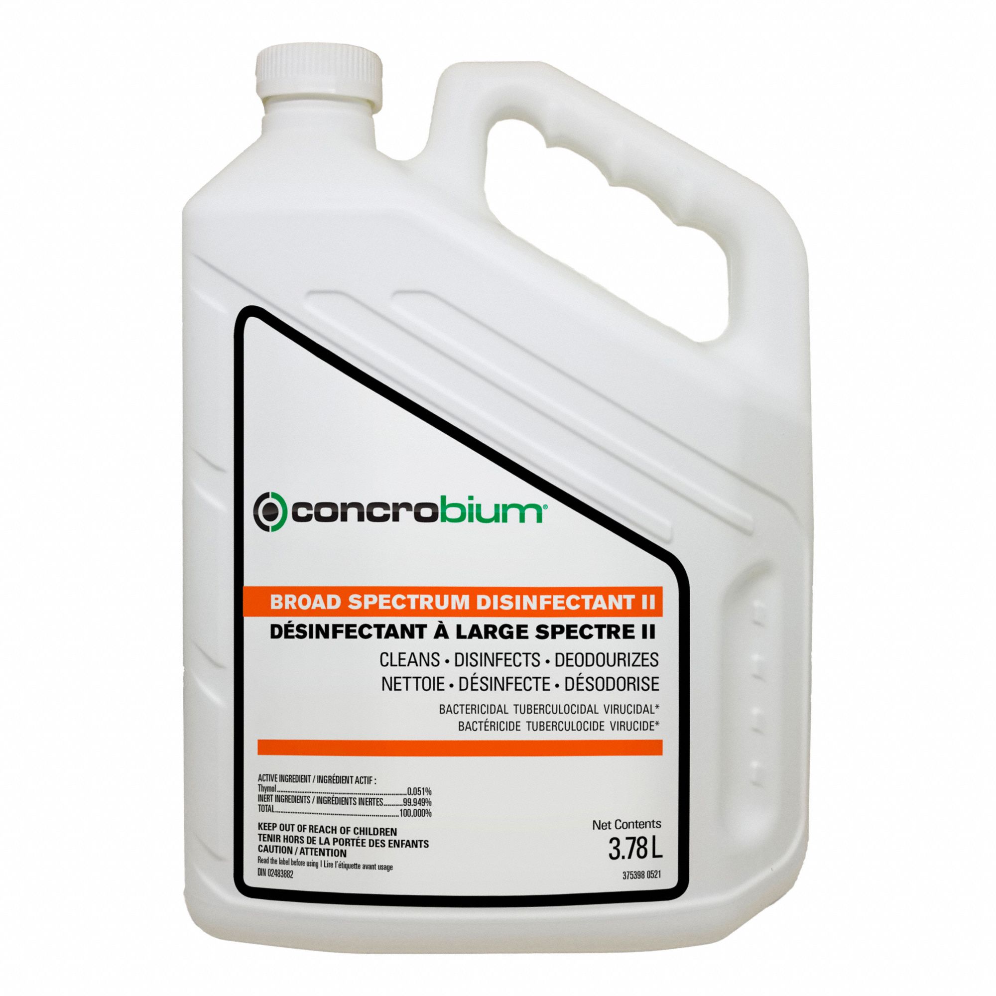 CONCROBIUM DISINFECTANT, 3.78 L, MILD FRAGRANCE, LIQUID, READY TO USE ...