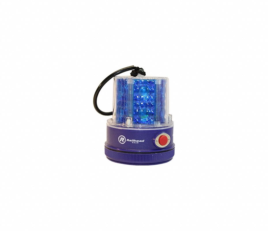 RAILHEAD GEAR Luz de Seguridad/Advertencia Giratoria, LED, Azul, 65 ...