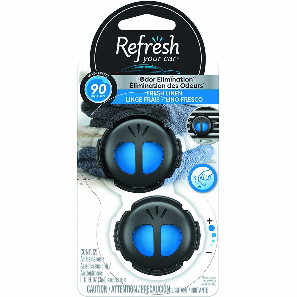REFRESH, Fresh Linen, Blue, Air Freshener - 52JM24|RMD201-2AME - Grainger