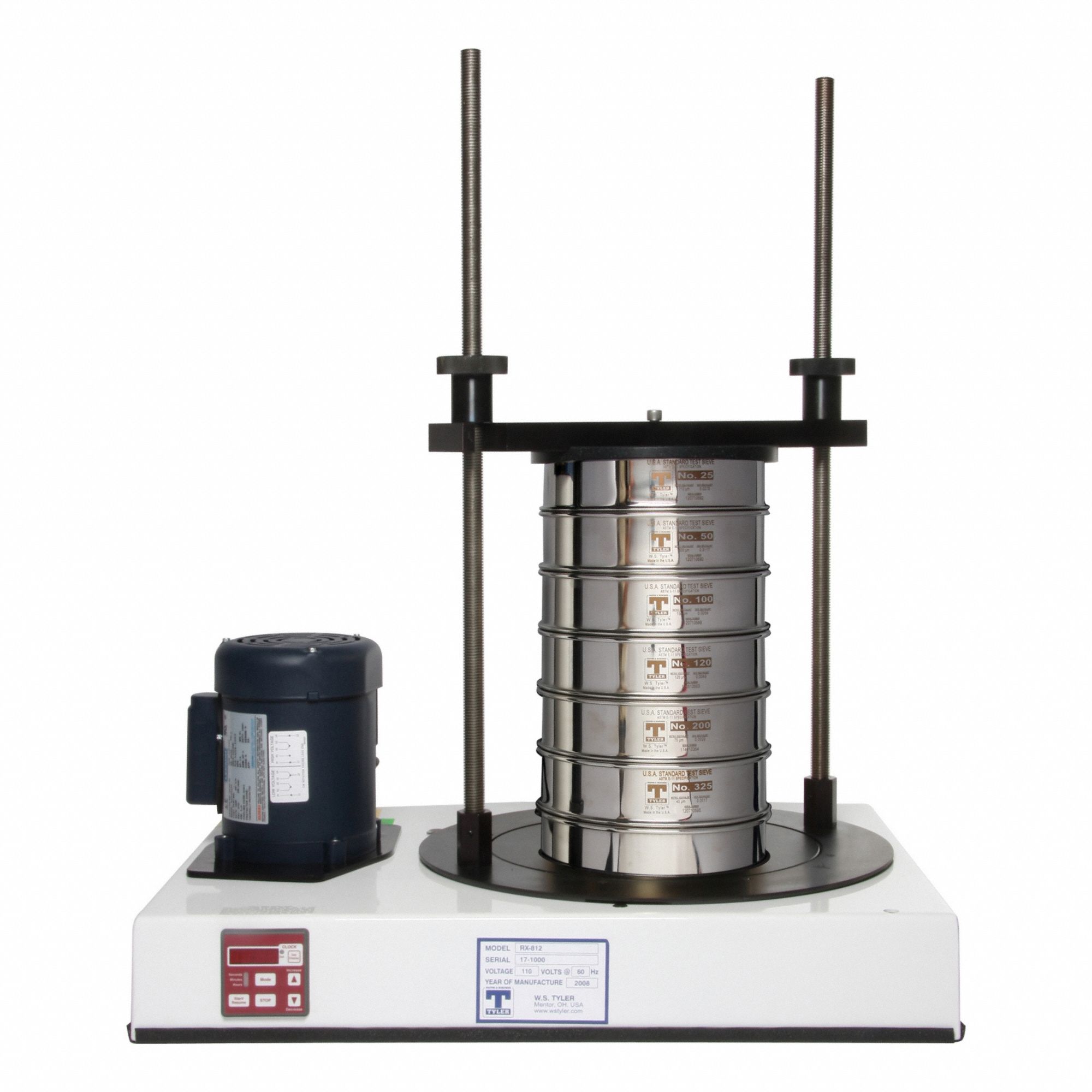 W.S. TYLER, Vibration, 8 in_12 in Sieve Dia Accepted, Mechanical Sieve ...