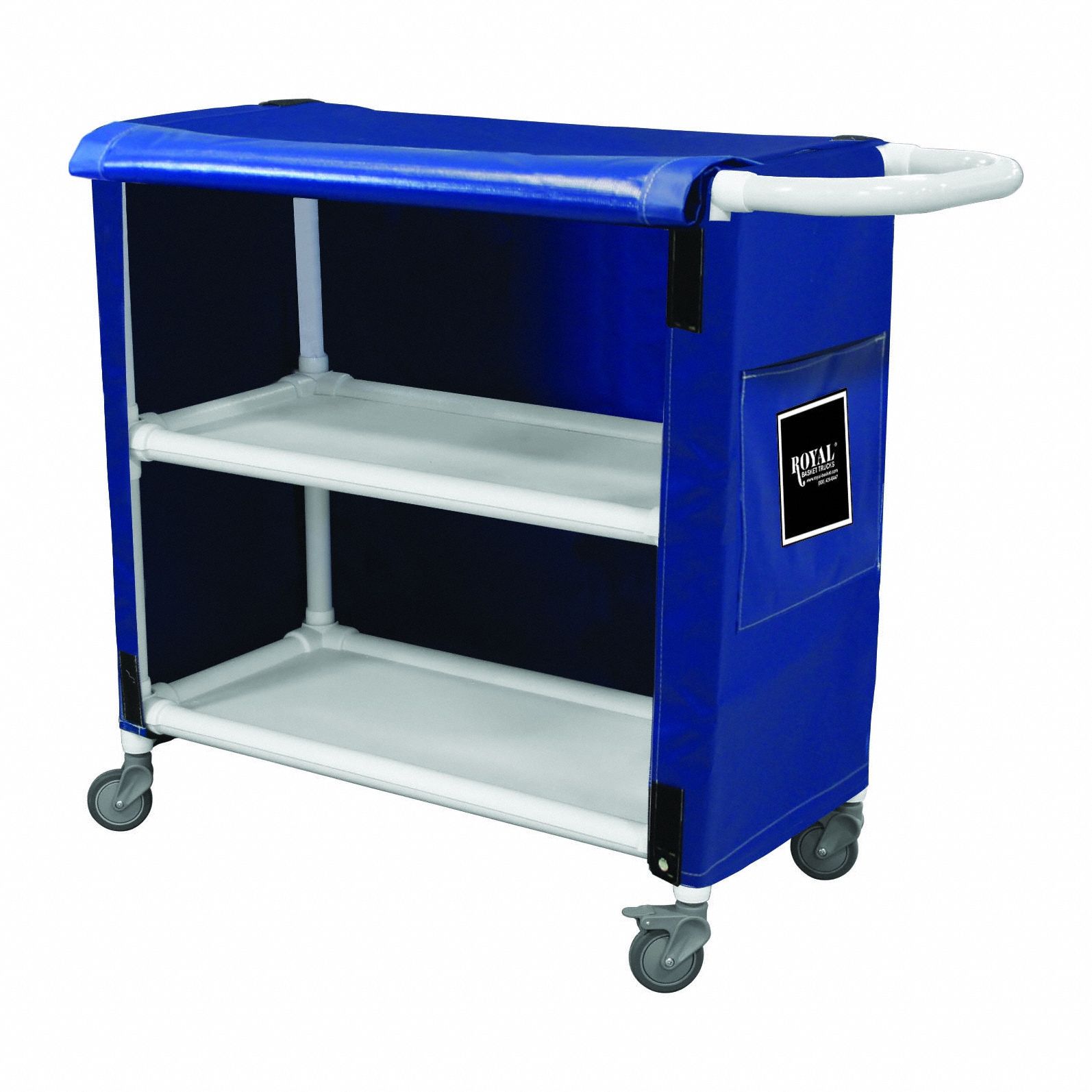 ROYAL BASKET TRUCKS, Blue, (4) Swivel, Linen Cart - 824A01|G24-BBX-2VA ...