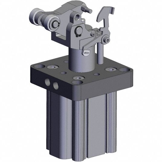 SMC, 50 mm Bore Dia, 30 mm Stroke Lg, Stopper Air Cylinder - 826HW3 ...