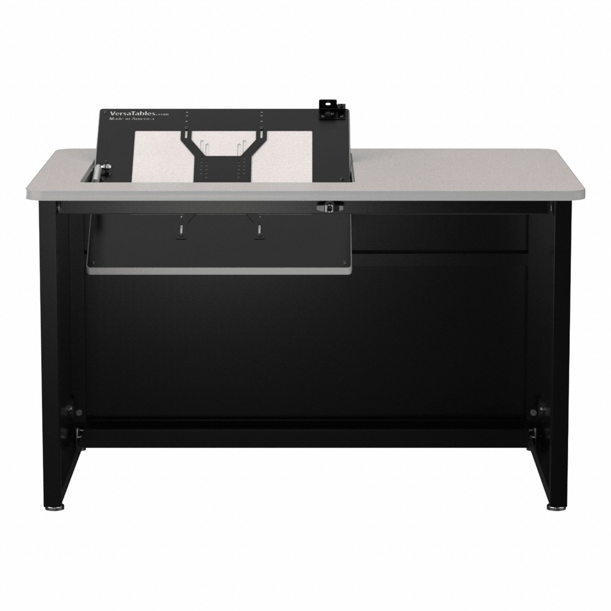 VERSADESK, Metal, Gray Matrix, Computer Desk - 875MC6|RSD4830-BG - Grainger