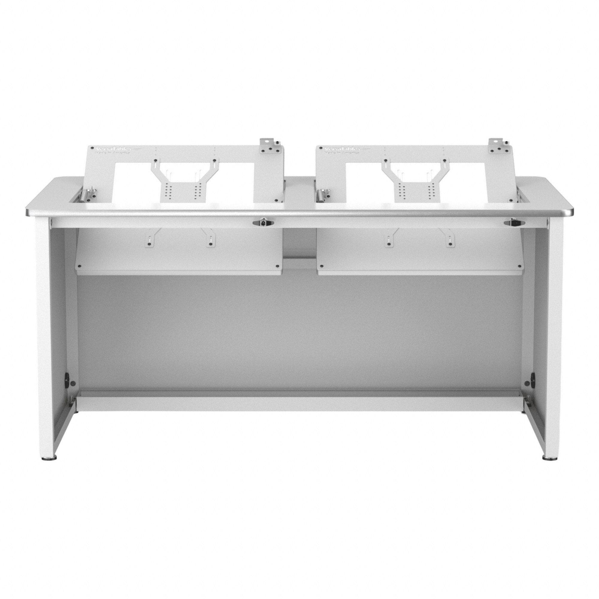 VERSADESK, Metal, White, Computer Desk - 875MD4|RSD4830-WW - Grainger
