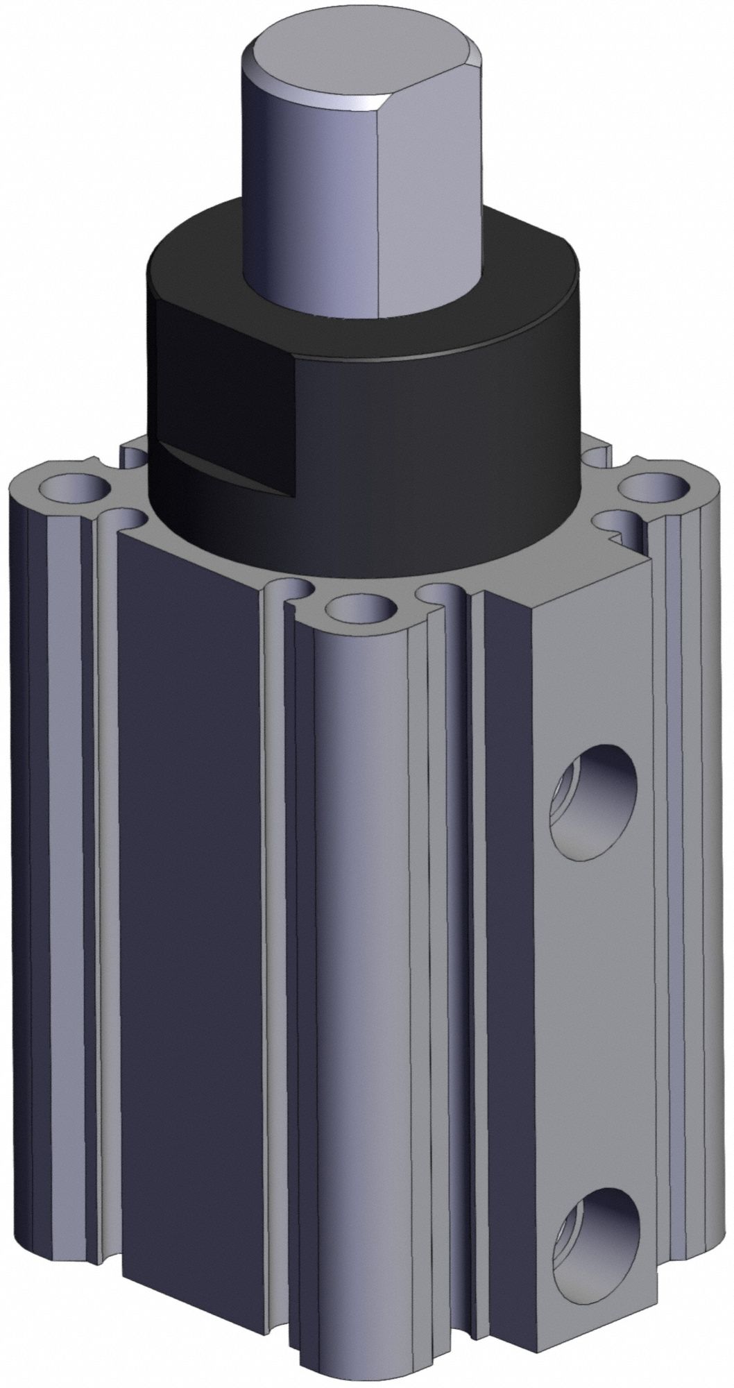 SMC, 32 mm Bore Dia, 20 mm Stroke Lg, Stopper Air Cylinder - 826HW6 ...