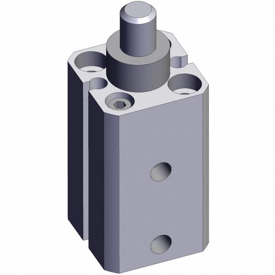 SMC, 12 mm Bore Dia, 10 mm Stroke Lg, Stopper Air Cylinder - 826HX0 ...