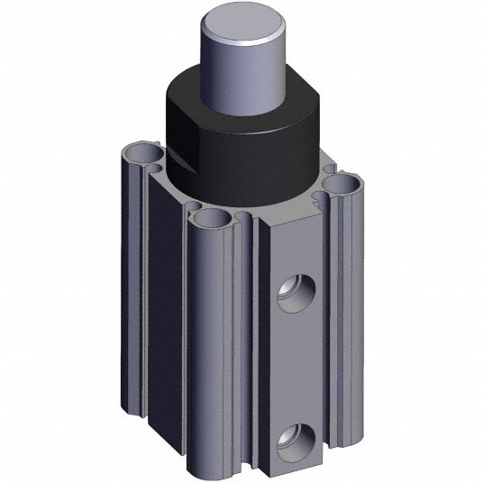 SMC, 32 mm Bore Dia, 20 mm Stroke Lg, Stopper Air Cylinder - 826HX3 ...