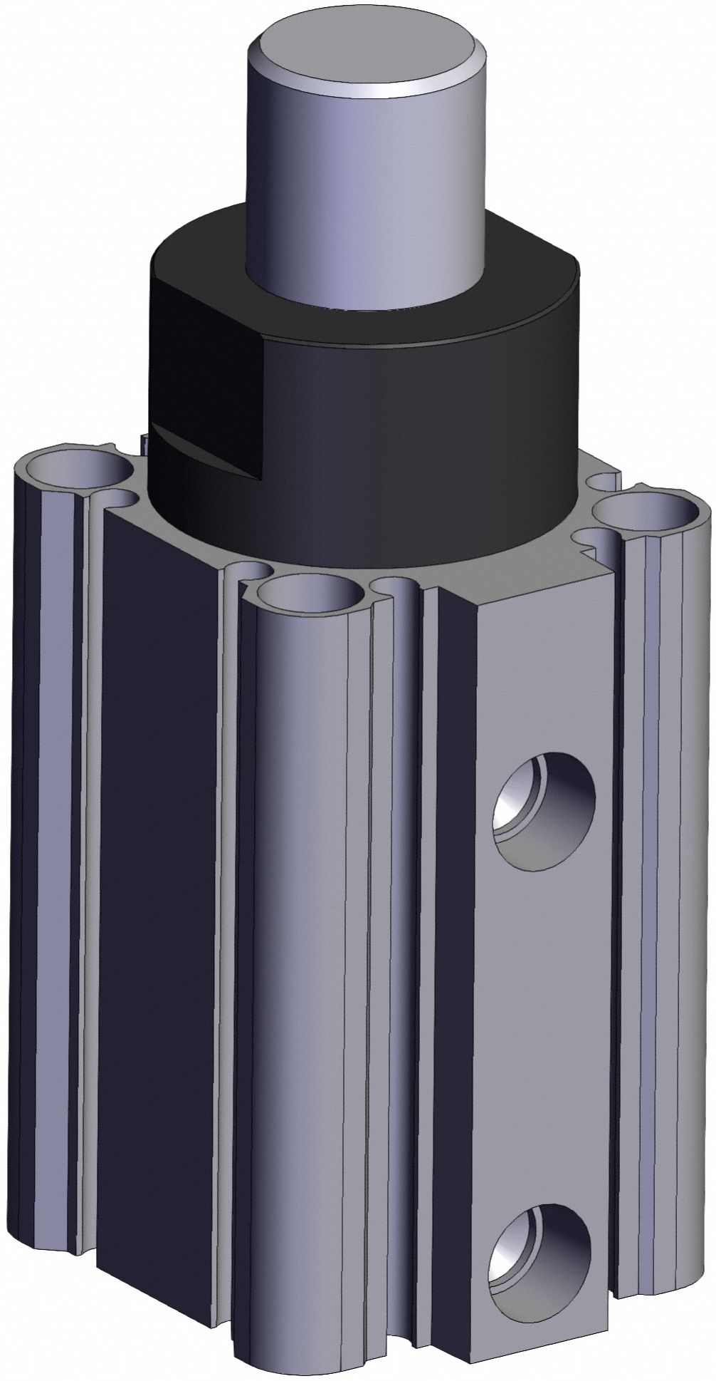 SMC, 32 mm Bore Dia, 20 mm Stroke Lg, Stopper Air Cylinder - 826HX4 ...