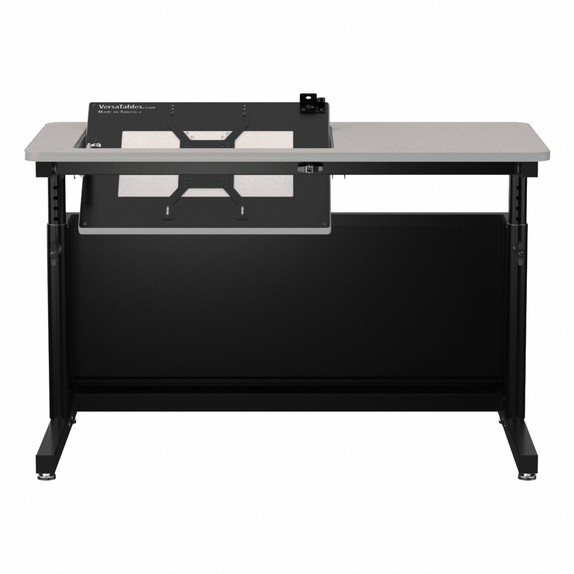VERSADESK, Gray, Wood, Standing Desk - 875M80|RST4824-BG - Grainger