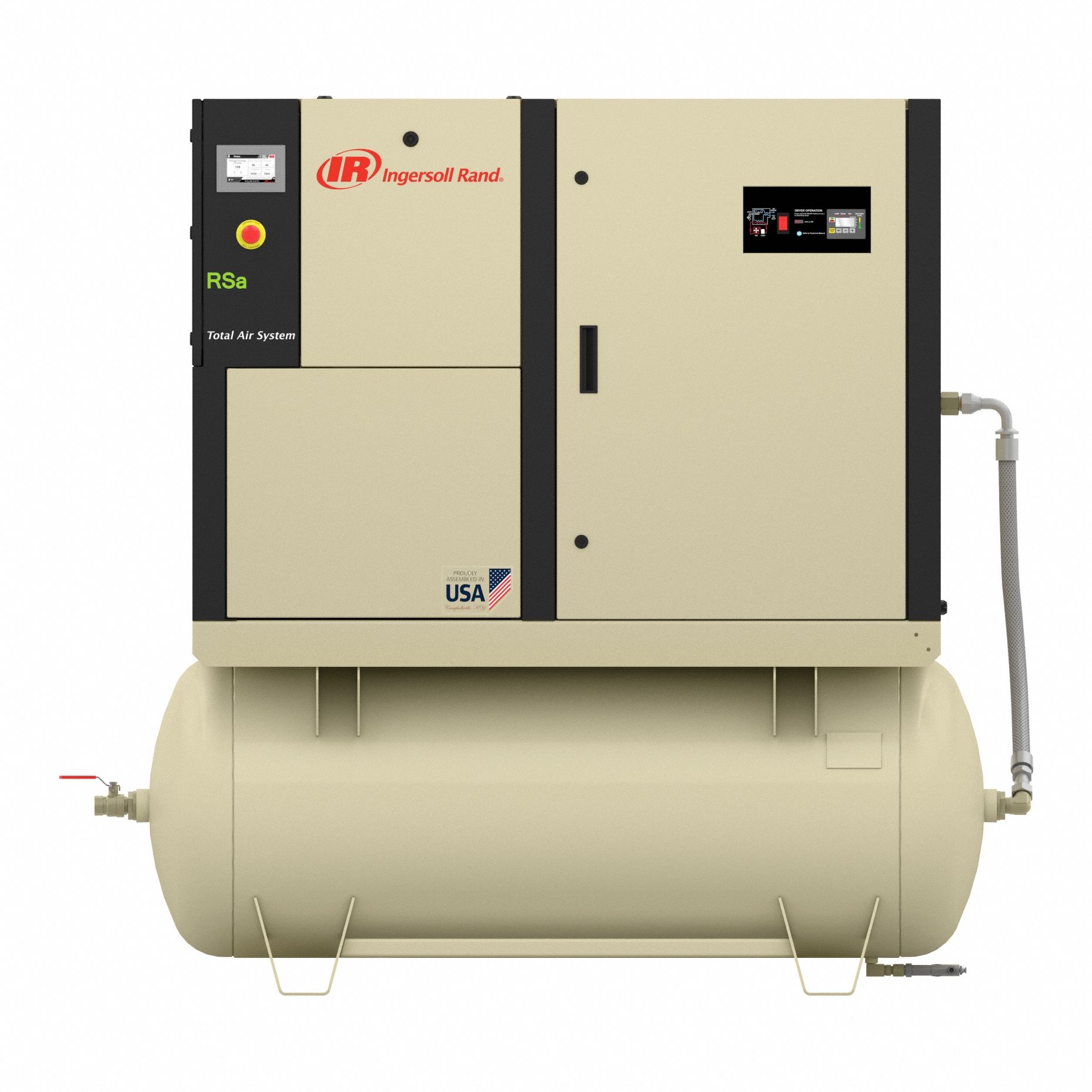 INGERSOLL RAND, Horizontal, 25 hp, Rotary Screw Compressor - 844GA4 ...