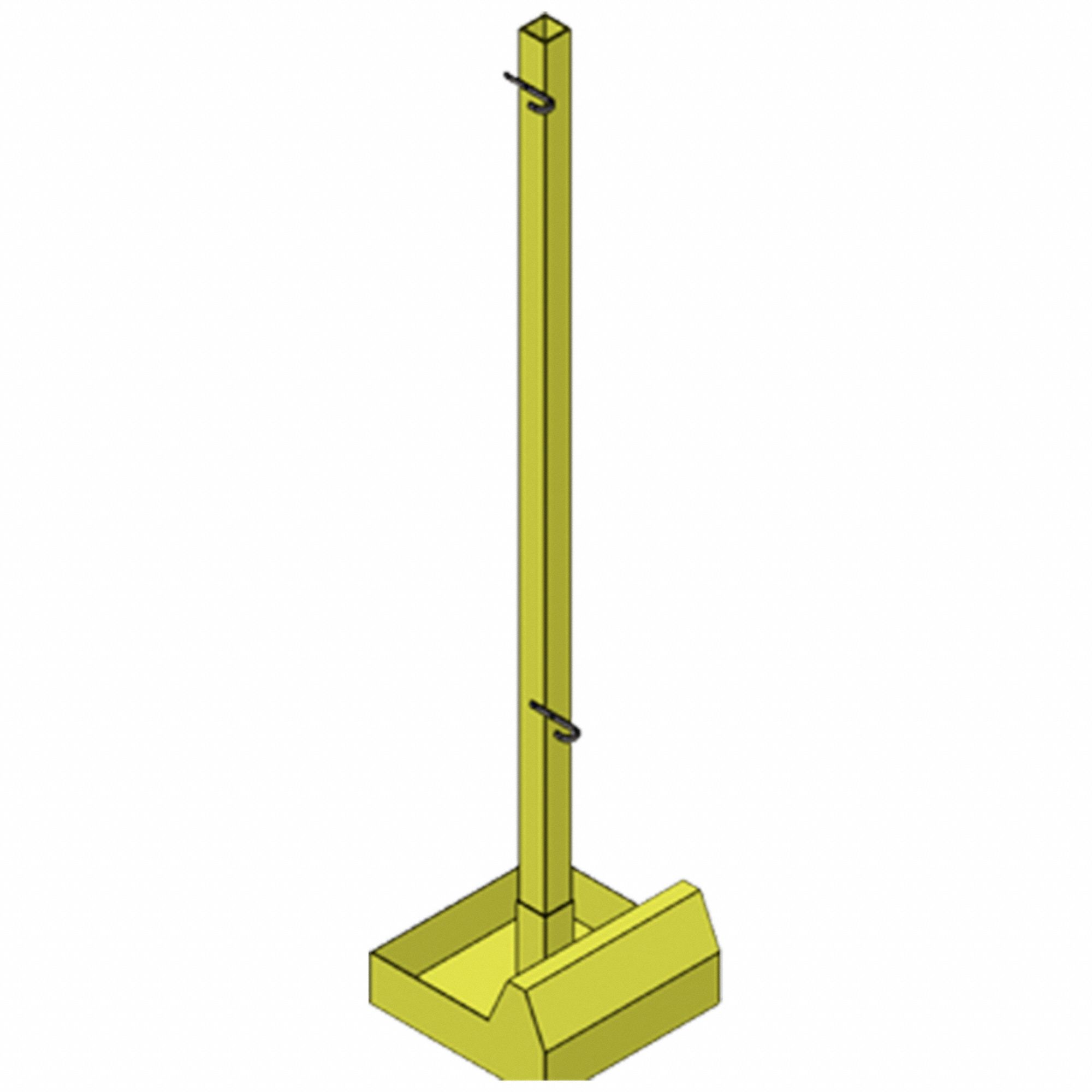 SHAVER INDUSTRIES, 10 in H x 20 in L, Mobile Base/Post - 797UH9|RWS-MP1 ...