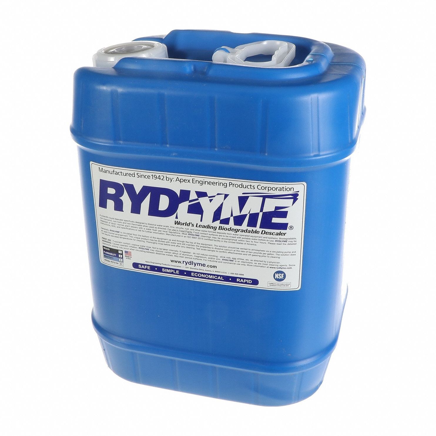RYDLYME, RYDLYME, 5 gal, Biodegradable Descaler - 878J08|RYDLYME-5-GAL ...