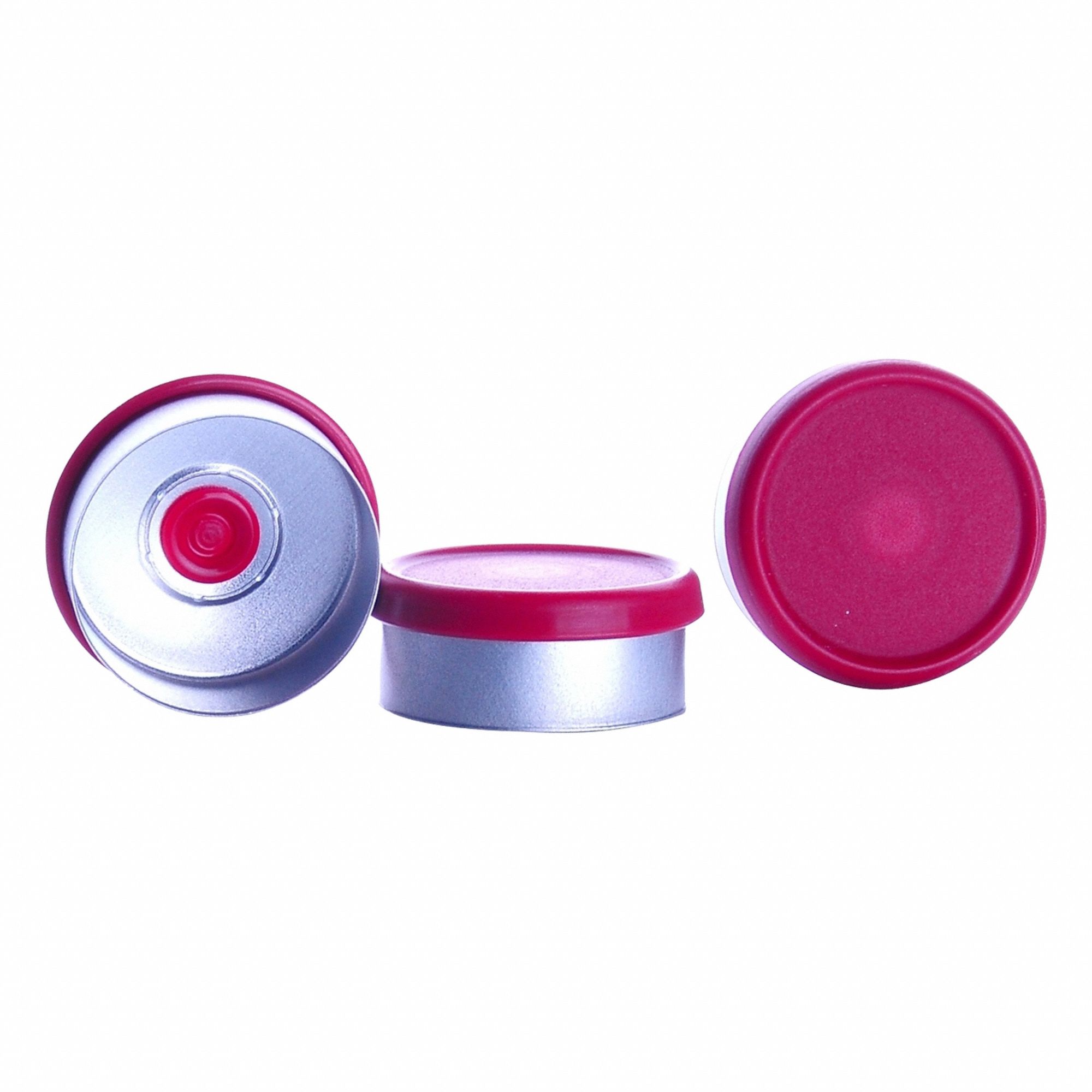 20 mm Dia, Red, Lab Bottle Caps - 408UY4|W988011-S - Grainger