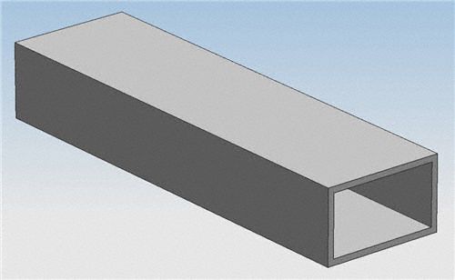 0.25 in Wall Thick, 8 in Outside Wd, Carbon Steel Rectangular Tube ...