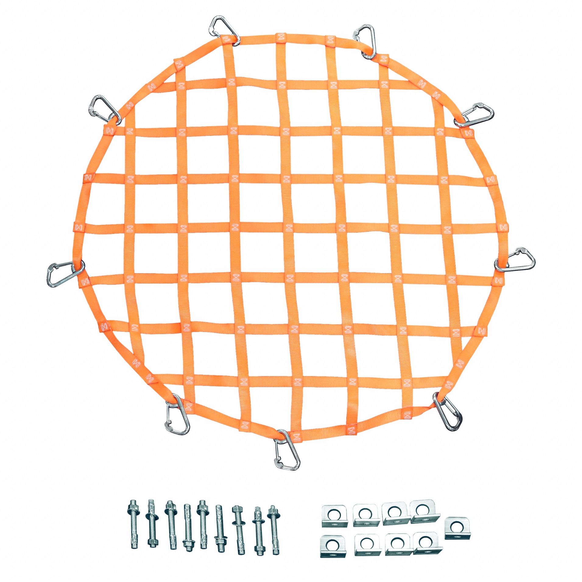Us Netting 5 In Mesh Size Perimeter Netting Safety Netting System 812lu9 Rhnssn B 7 Grainger