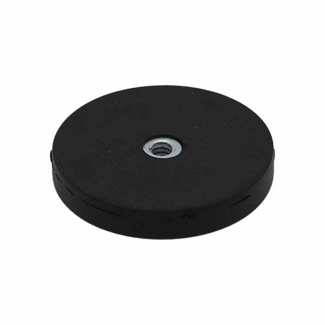 MAG DADDY, Neodymium, 1 11/16 in Outside Dia, Rubber Coated Magnet ...