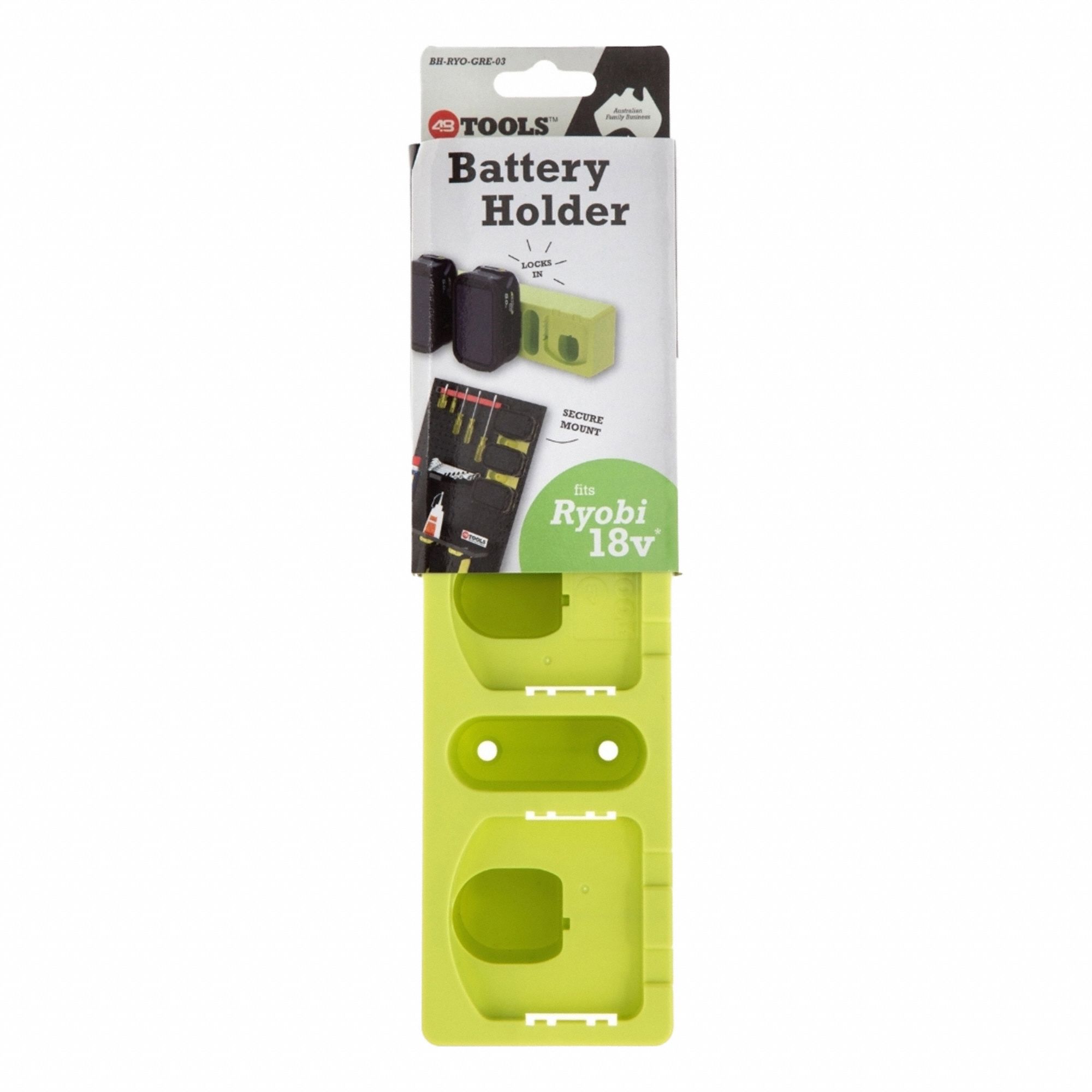 48 TOOLS, Battery Holder, For 18 V Battery Volt, Battery Holder ...