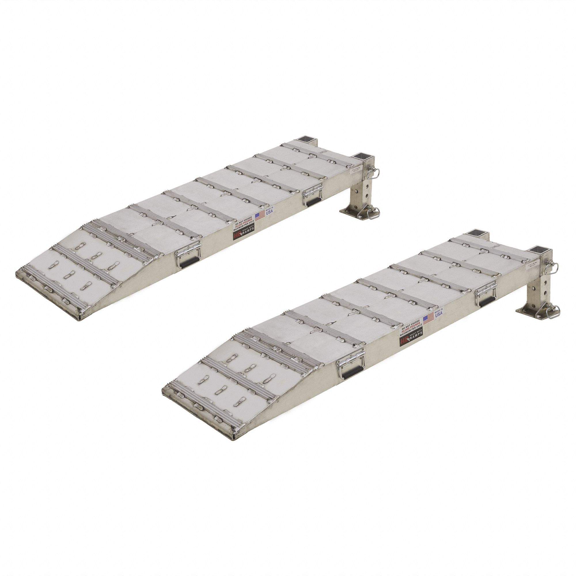 6 ft Overall Lg, 21 3/8 in Overall Wd, Pair of 66" L Single Wheel ...