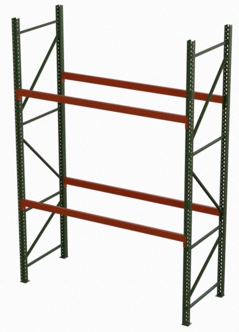 HUSKY RACK & WIRE, 126 in x 42 in x 16 ft, 16 ga Beams, Pallet Rack ...
