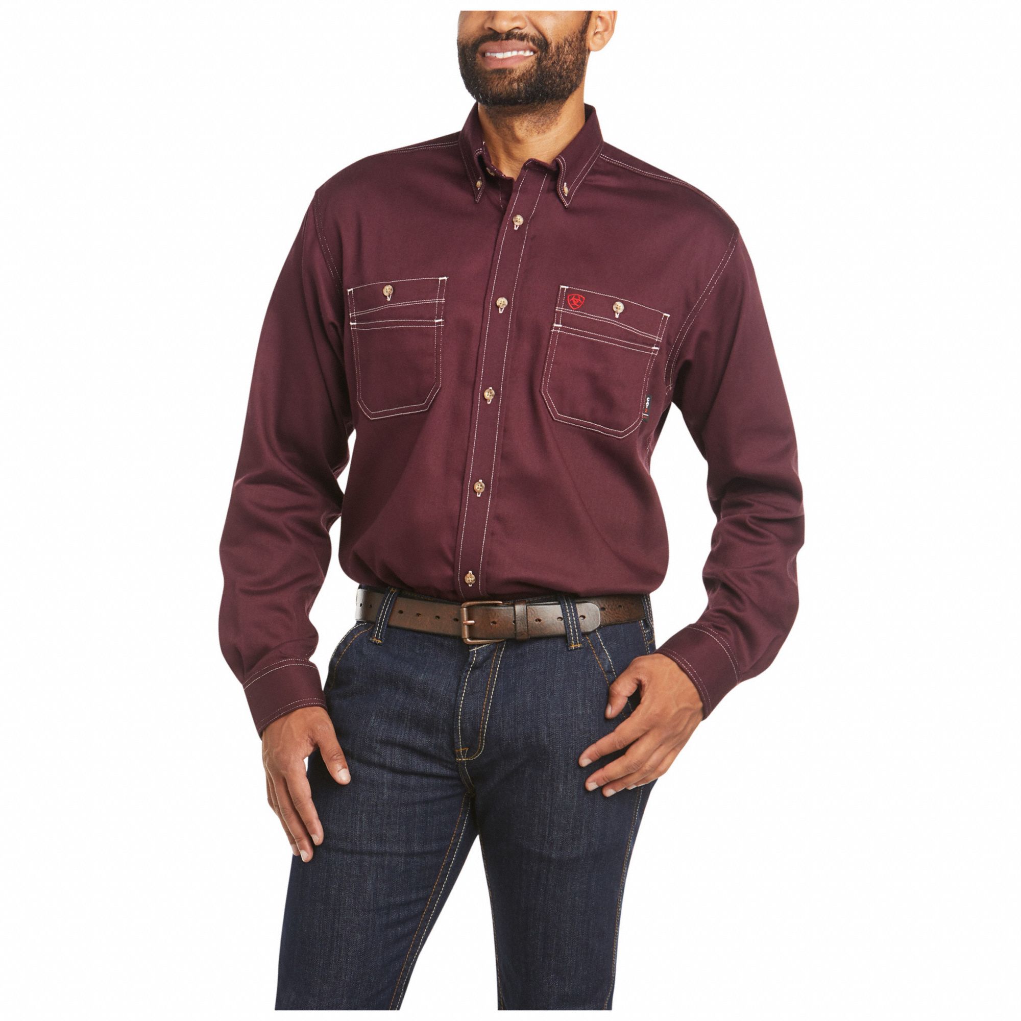 ARIAT, 9.7 cal/sq cm ATPV, Men's, FR DURASTRETCH WORK SHIRT - 800EW9 ...