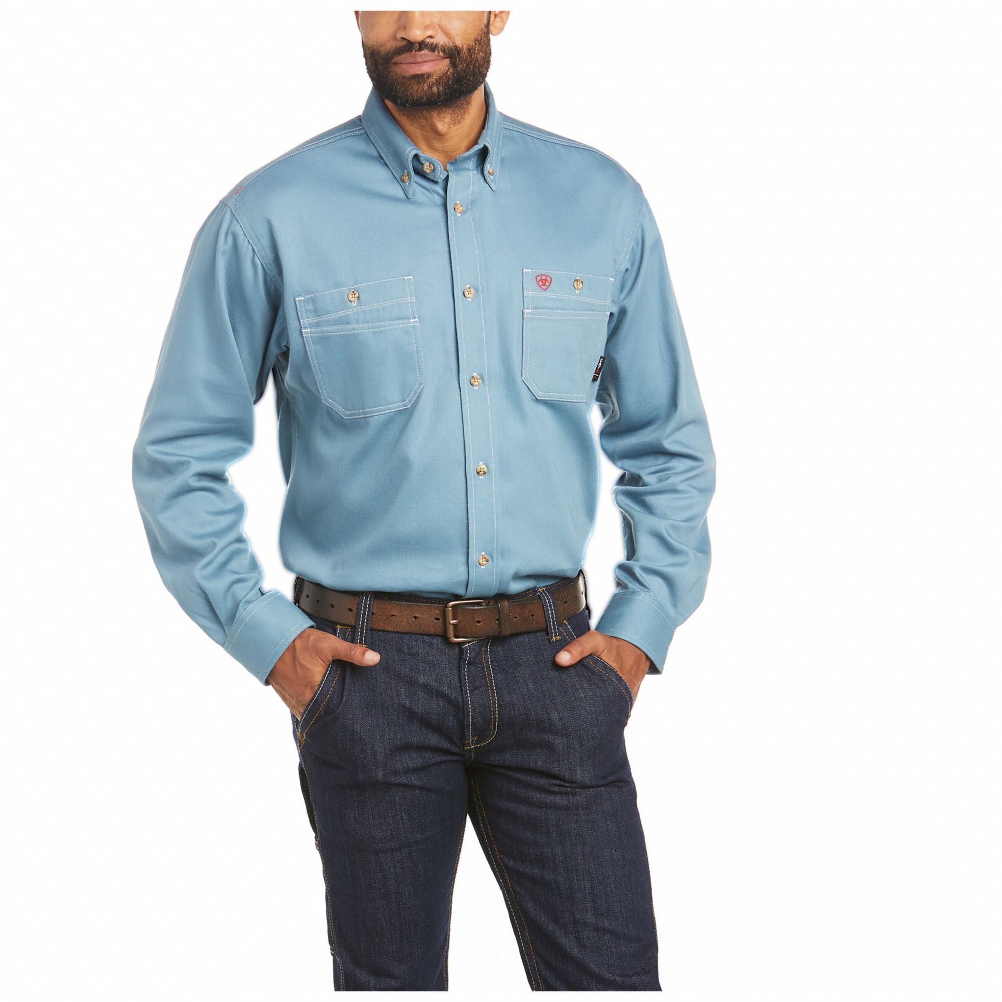 ARIAT, 9.7 cal/sq cm ATPV, Men's, FR DURASTRETCH WORK SHIRT - 800EY3 ...