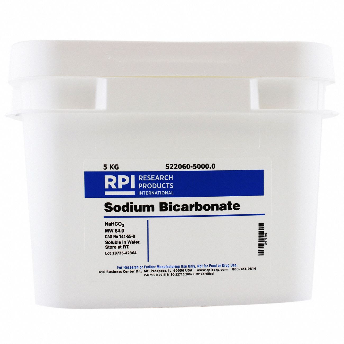 Lab, 5 kg, Sodium Bicarbonate - 31GD57|S22060-5000.0 - Grainger