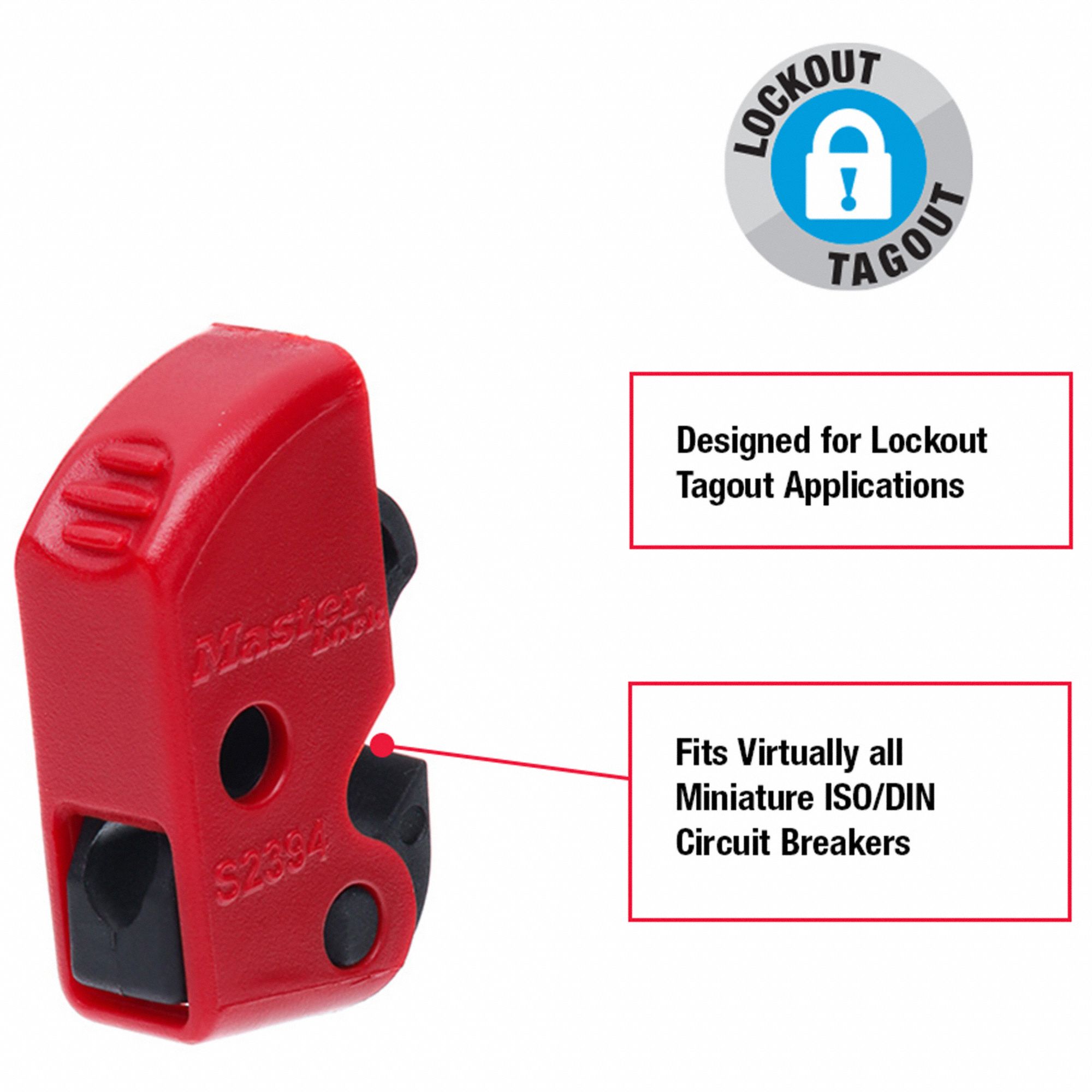 MASTER LOCK ISO-DIN Universal Lockout Device: 120/277 Circuit Breaker ...