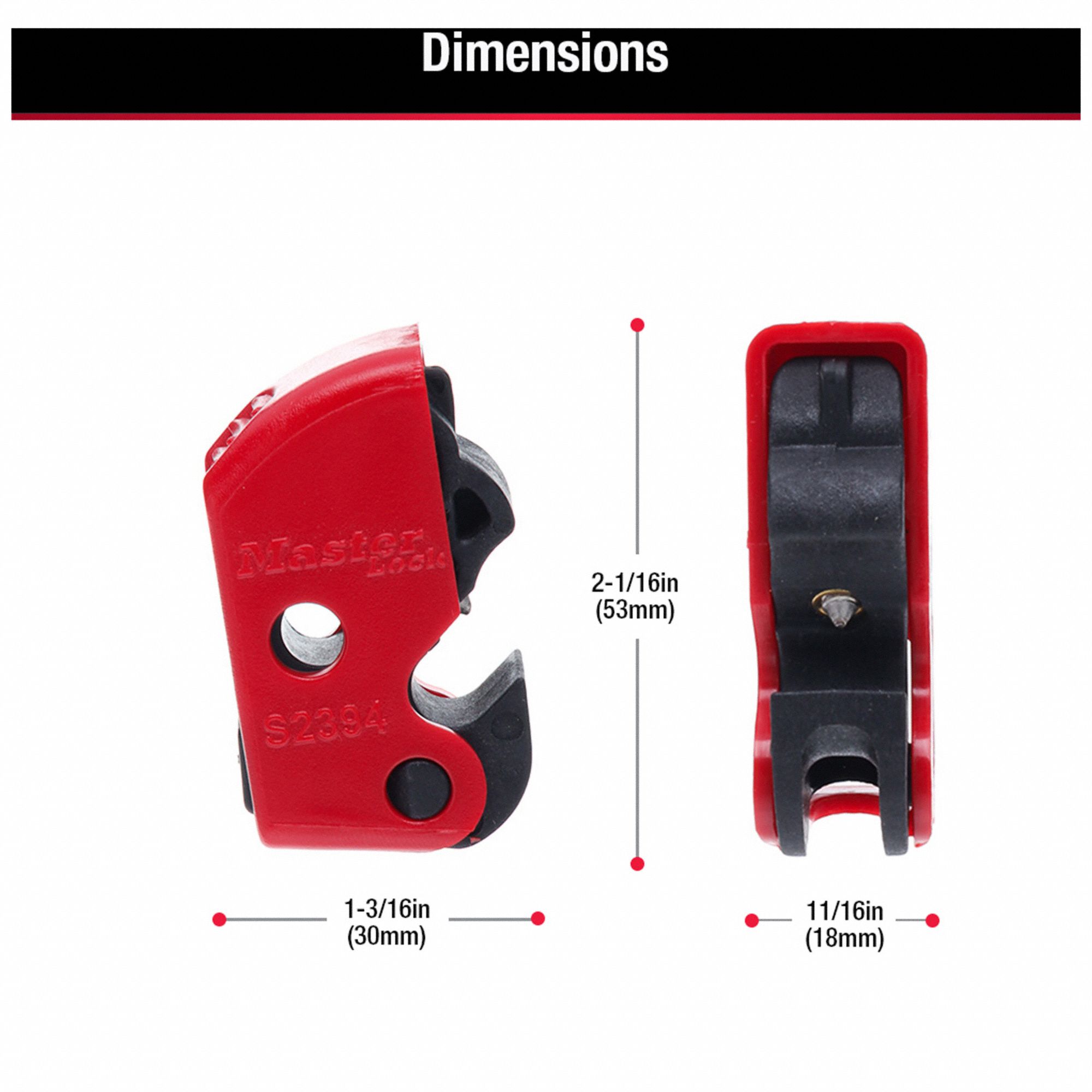 MASTER LOCK ISO-DIN Universal Lockout Device: 120/277 Circuit Breaker ...