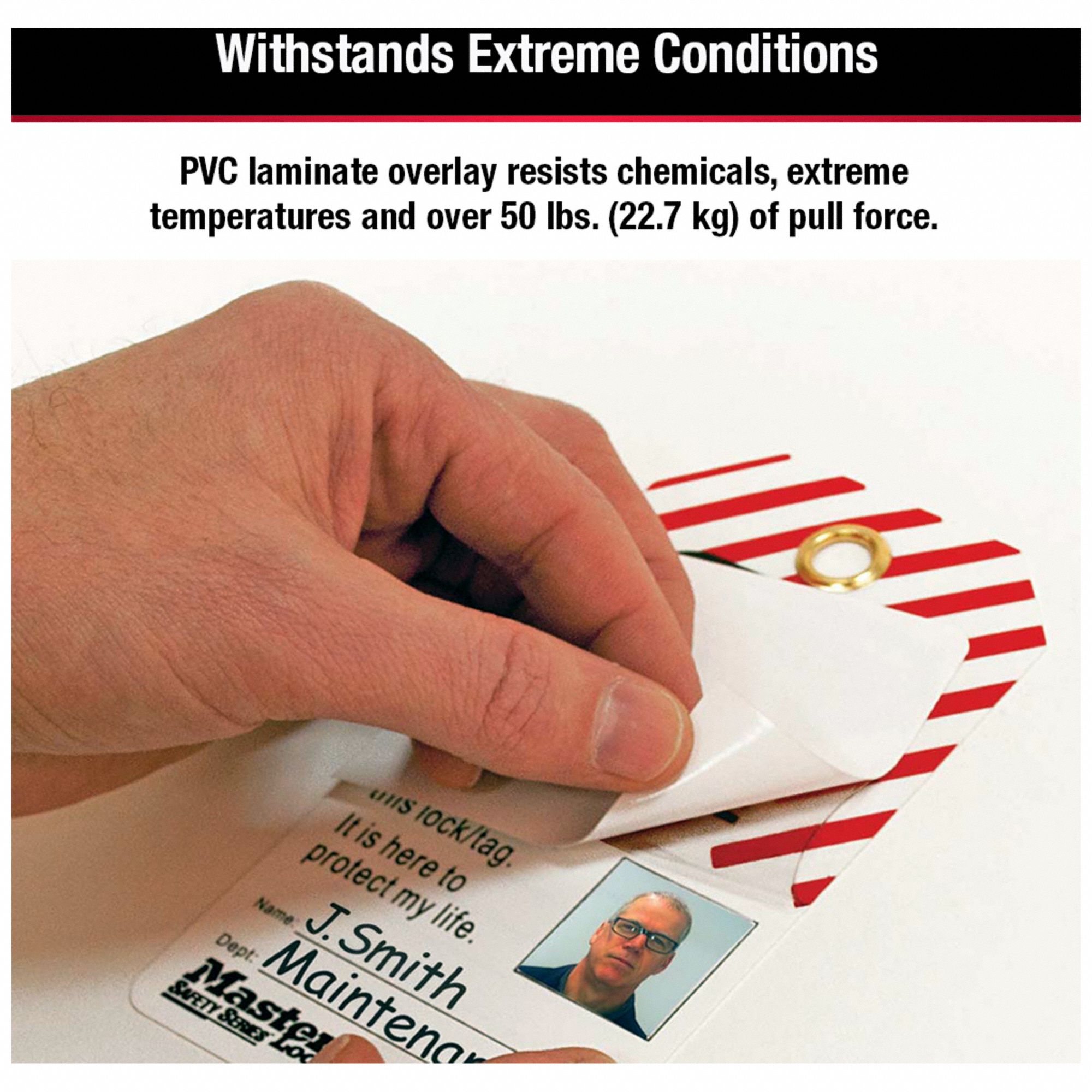 MASTER LOCK Self-Laminating Photo ID Danger Tags: Danger, Do Not ...