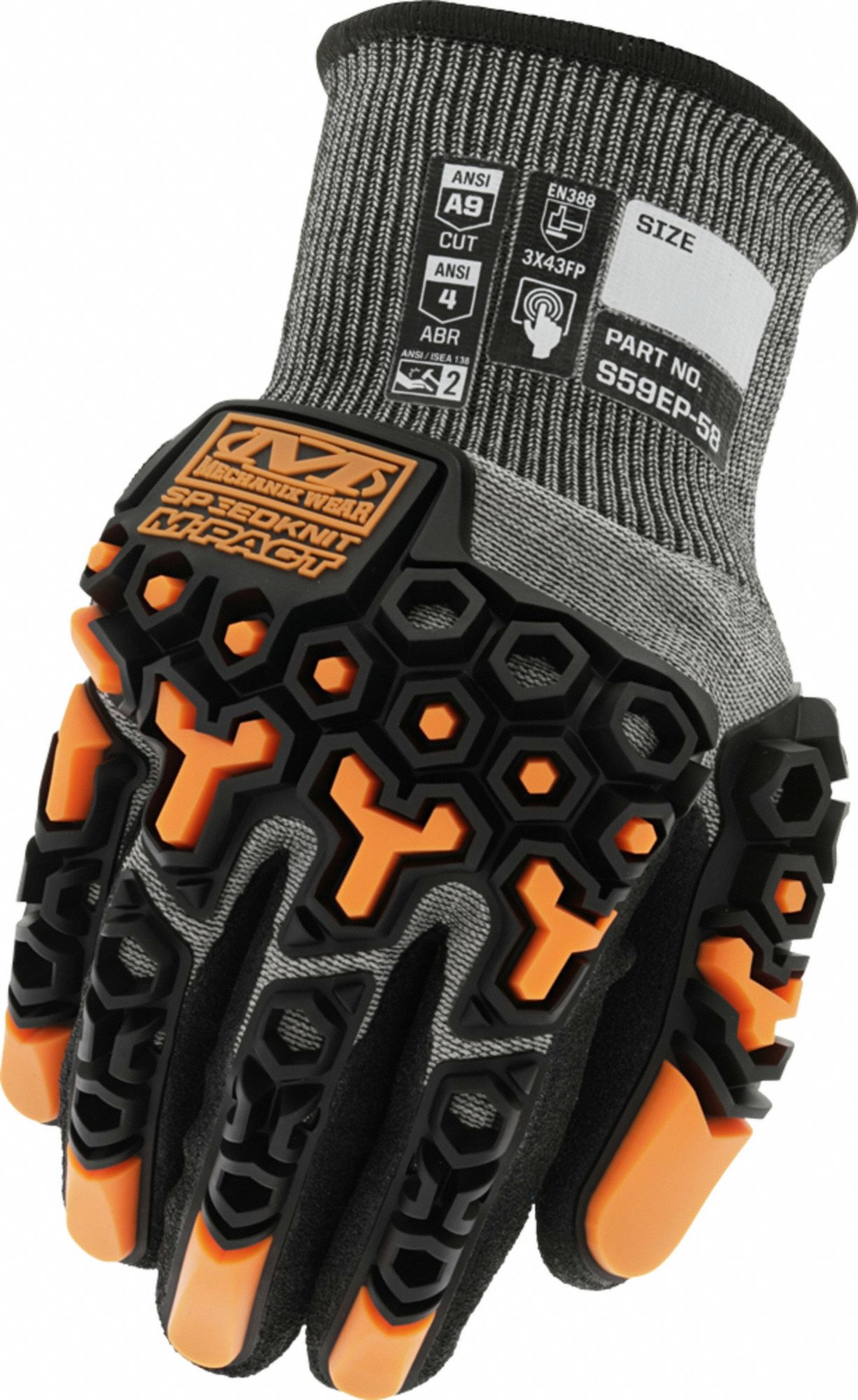 MECHANIX WEAR SpeedKnit(TM) M-Pact S59EP58, 1 PR - 803JD9|S59EP-58-011 ...